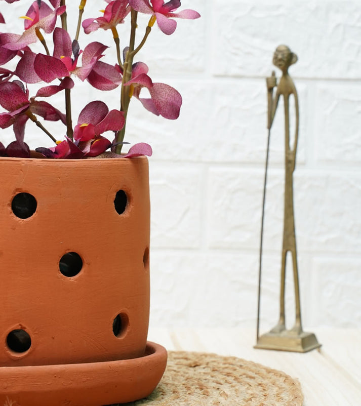 Orchid Planters - Terracotta 6 x 5.5 Inch